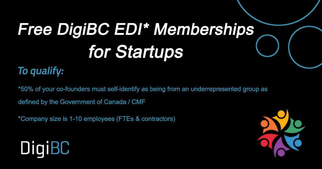 Bezplatné členství v DigiBC EDI pro startupy – DIGIBC