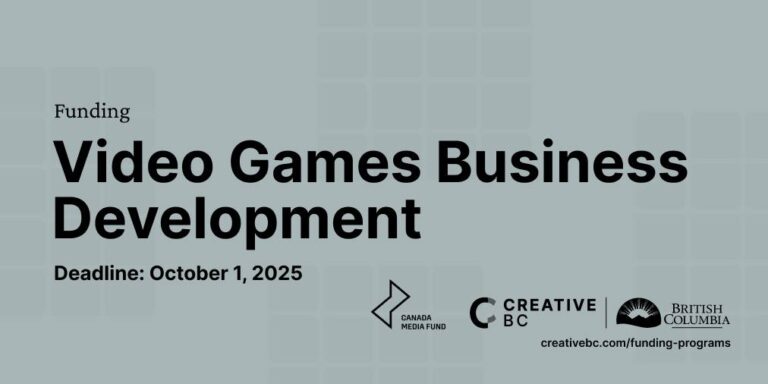 [APPLICATIONS OPEN] Video Games Business Development Program – DIGIBC